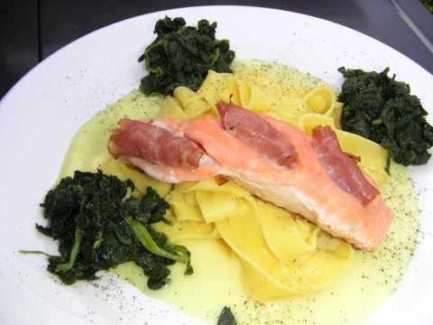 Zalmfilet op Ardeense wijze | Marionsrecepten.nl